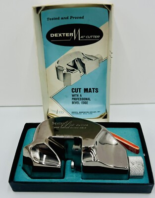 Vintage Dexter Handheld Mat Board Cutter No. 3 Blade Chrome Bevel Tool ...