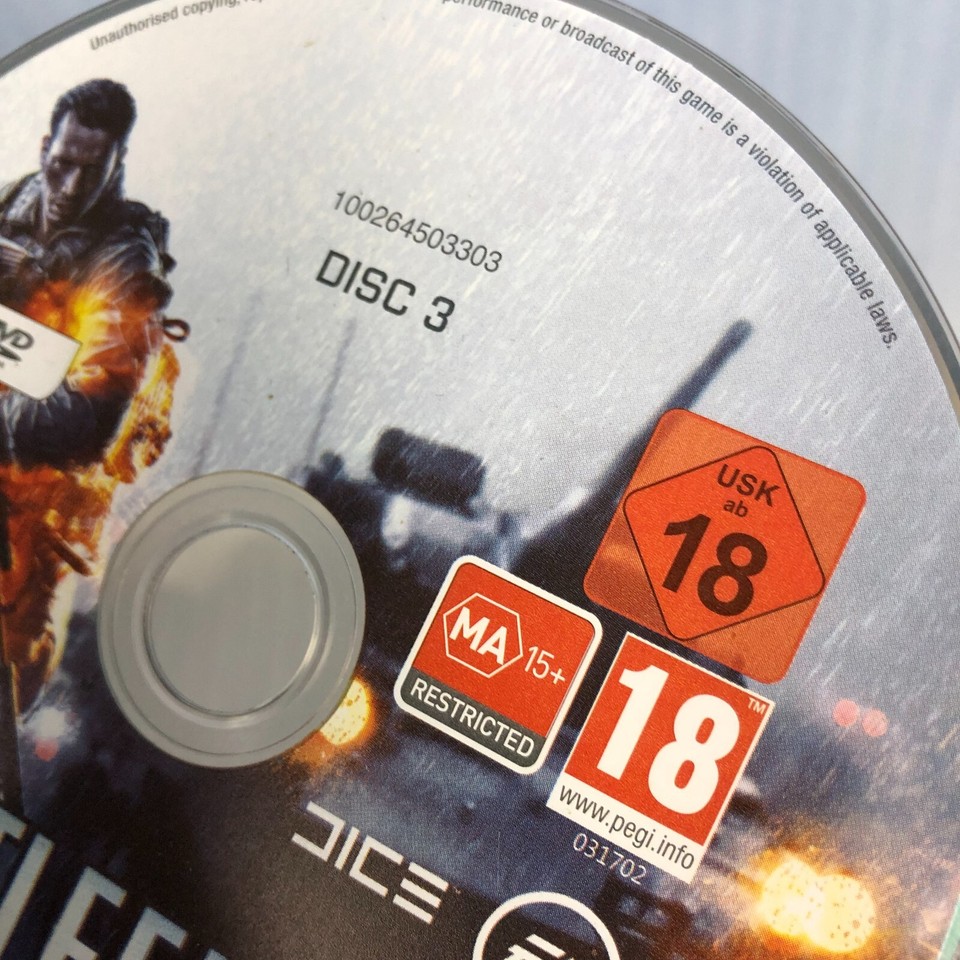 Battlefield 4 PC Game Computer Dvd Gun Shooter War 3 Disk Pegi 18 MA15 ...