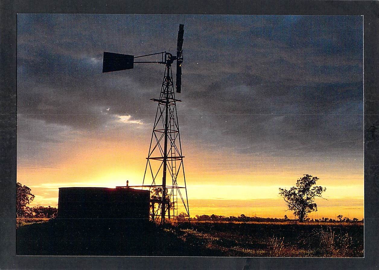 D8548 Australia Outback Sunset Windmill Pitt postcard | eBay
