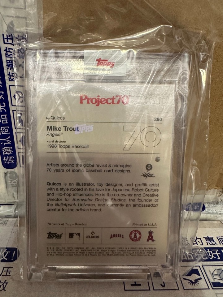 2021 Topps: Project 70 FOIL Card #290 - Mike Trout 1998 by Quiccs-Brand ...