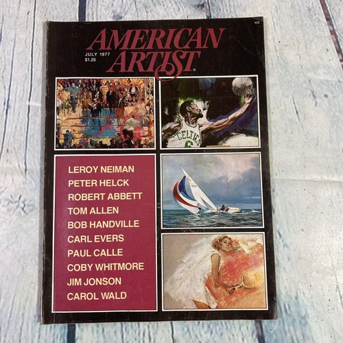 American Artist Magazine 1977 July Issue Celtics Sports Drawing Artists ...