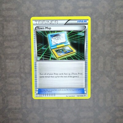 Pokemon TCG Town Map 136/149 Boundaries Crossed BCR Uncommon Non-Holo ...