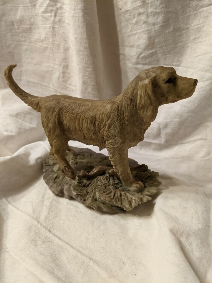 Golden Retriever Figurine Resin 5" Tall X 7" Long | eBay