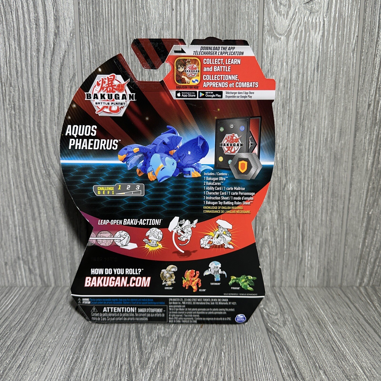 Bakugan Battle Planet Ultra Aquos Phaedrus 3" Collectible Figure New In ...