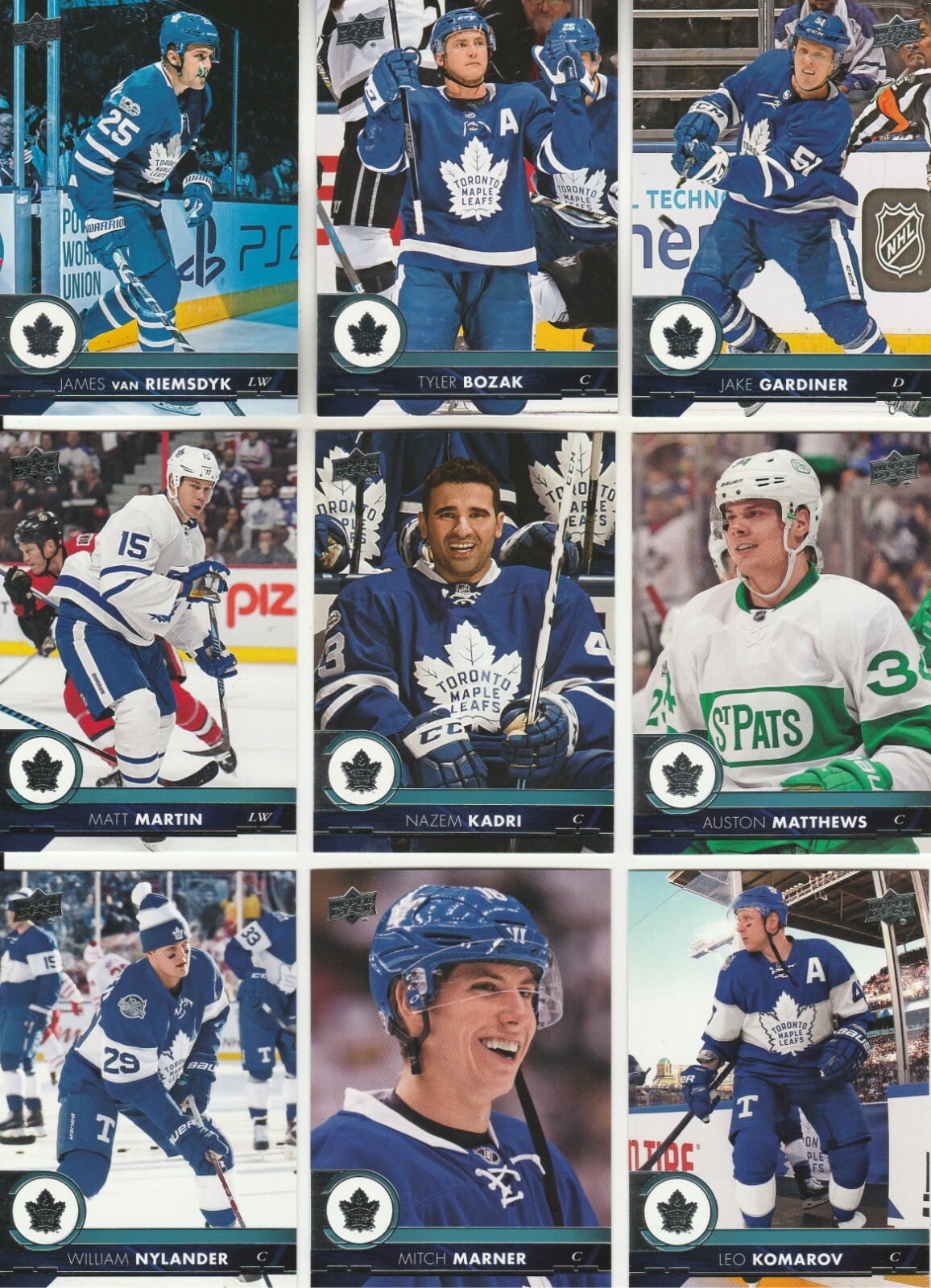 (12) 2017-18 Upper Deck Toronto Maple Leafs (2 Series Team Lot) See ...