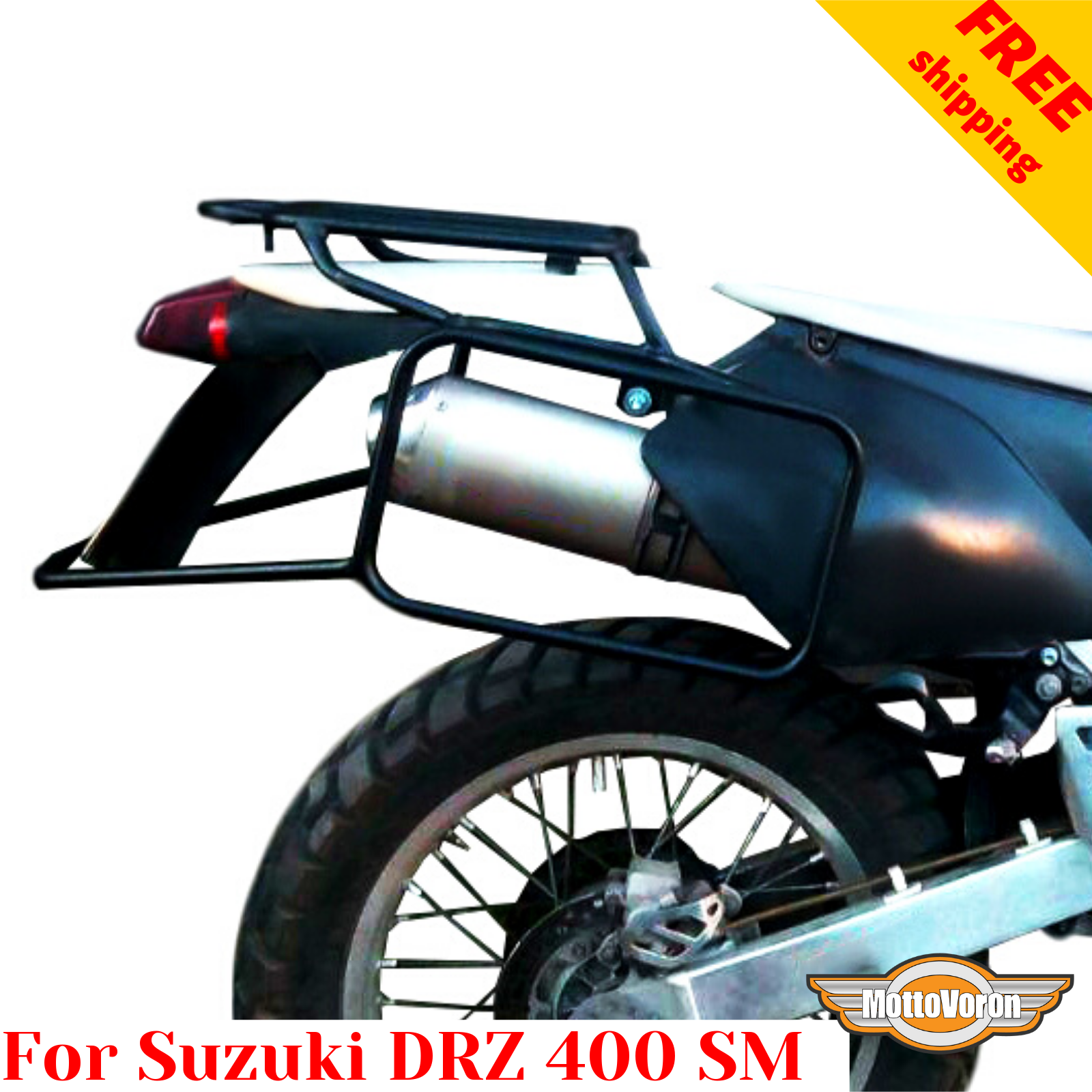 For Suzuki DRZ 400 SM Rack luggage system DRZ400S Side carrier DRZ400SM ...