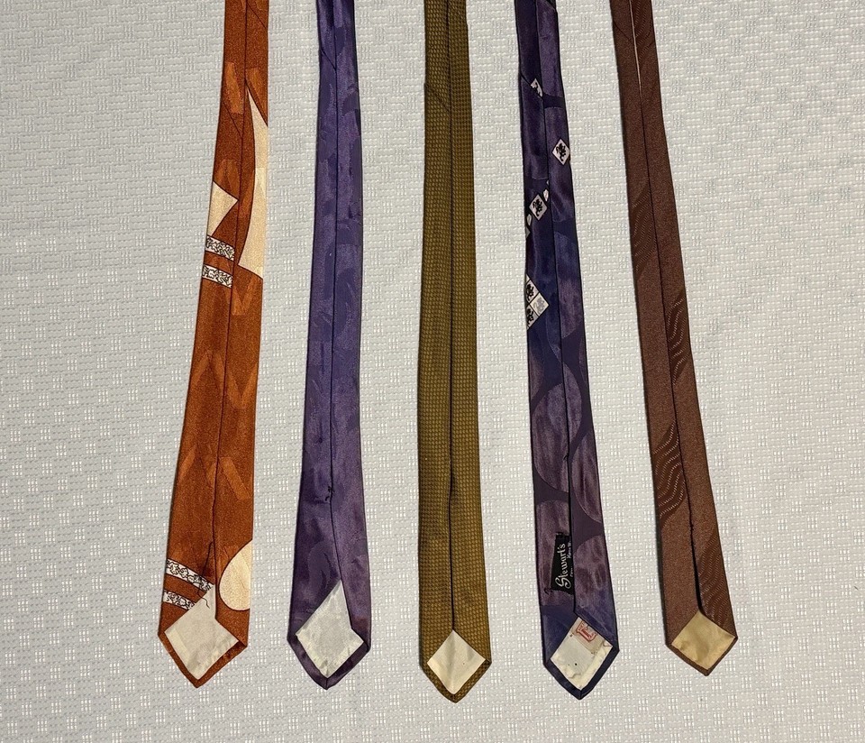 Vintage 1950s Tie Necktie Lot Of 5 Rockabilly Swing Ties | eBay