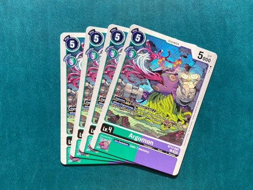 Argomon BT17-045 Playset Secret Crisis Digimon Card Game x4 | eBay
