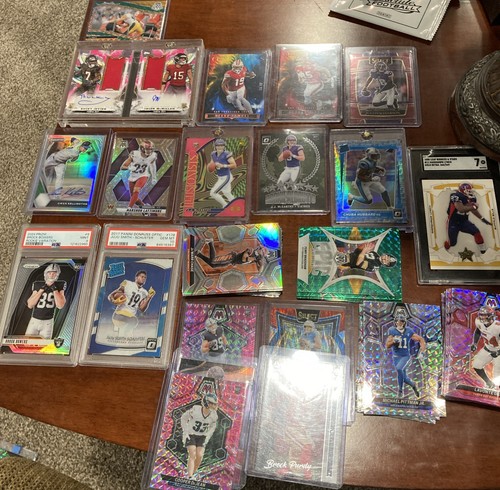 Football Card Lot Huge. Inserts, Rookies, #, Autos, Jerseys, Graded ...