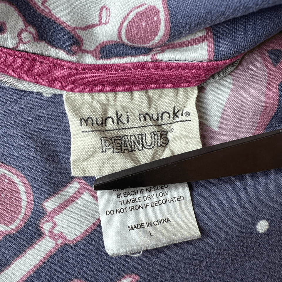 Munki Munki Snoopy Coffee & Hearts Sleep Shirt Size Large | eBay