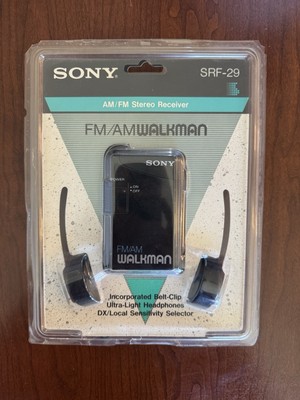 Sony SRF-29 AM/FM Walkman – NEW Sealed Vintage Radio Headphones – 1990s ...