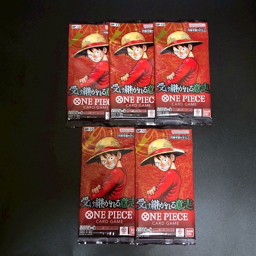 5PACKS OP-13 Carrying On His Will Booster Pack One Piece Japanese ...