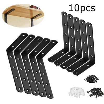 10X Heavy Duty Cast Iron Wall Mounted L Shaped Angle Shelf metal ...