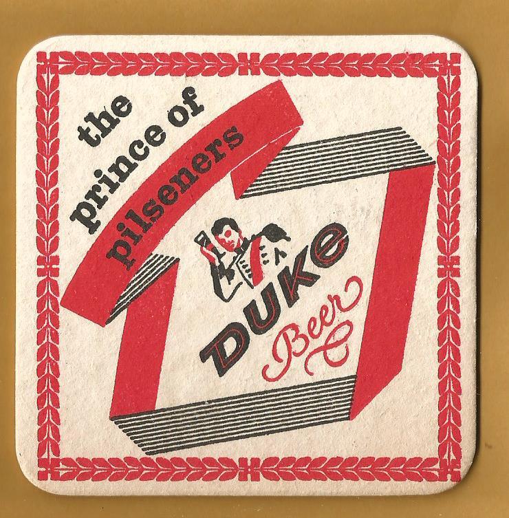 16 Duke Beer The Prince Of Pilsners Beer Coaster | eBay
