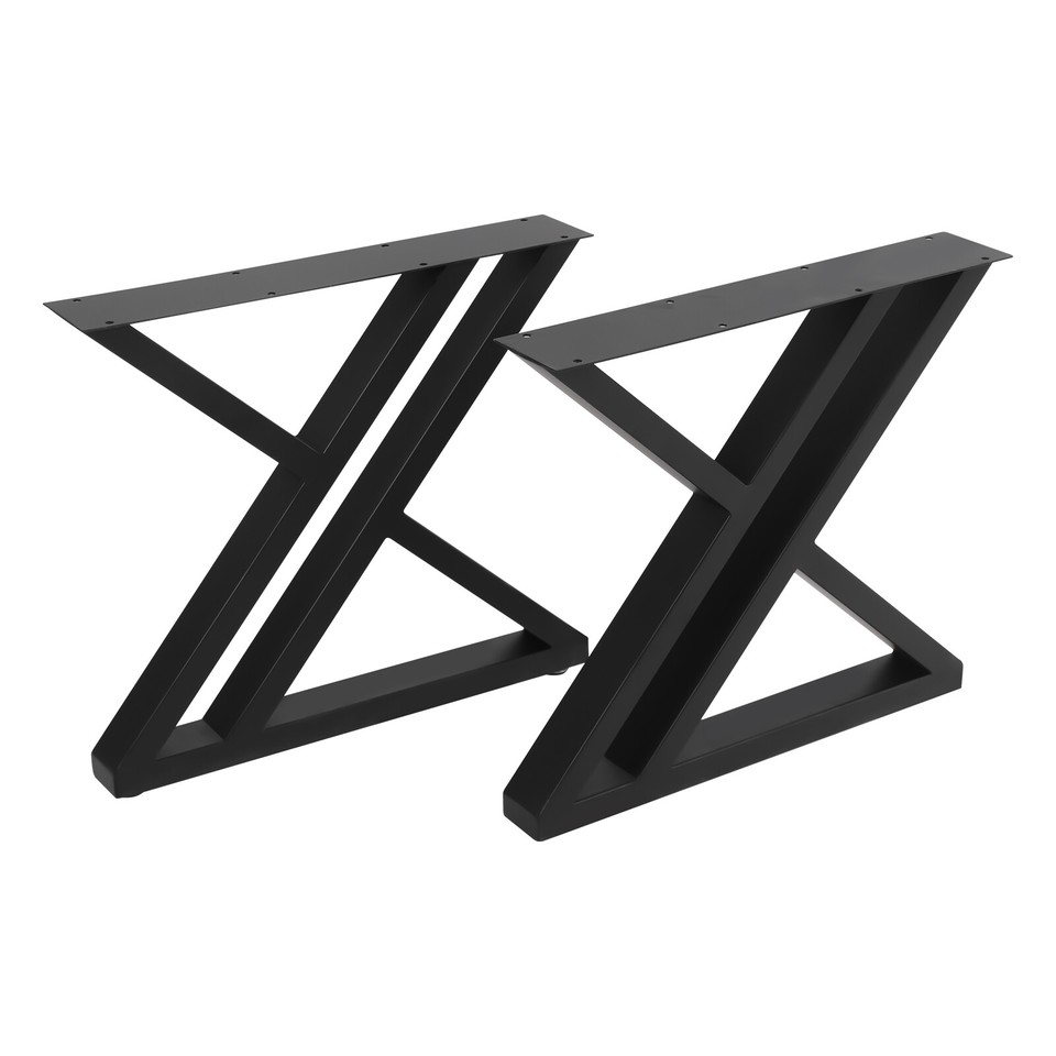 16"Pair Metal Table Legs Heavy Duty DIY Dining Coffee Table Legs Steel ...