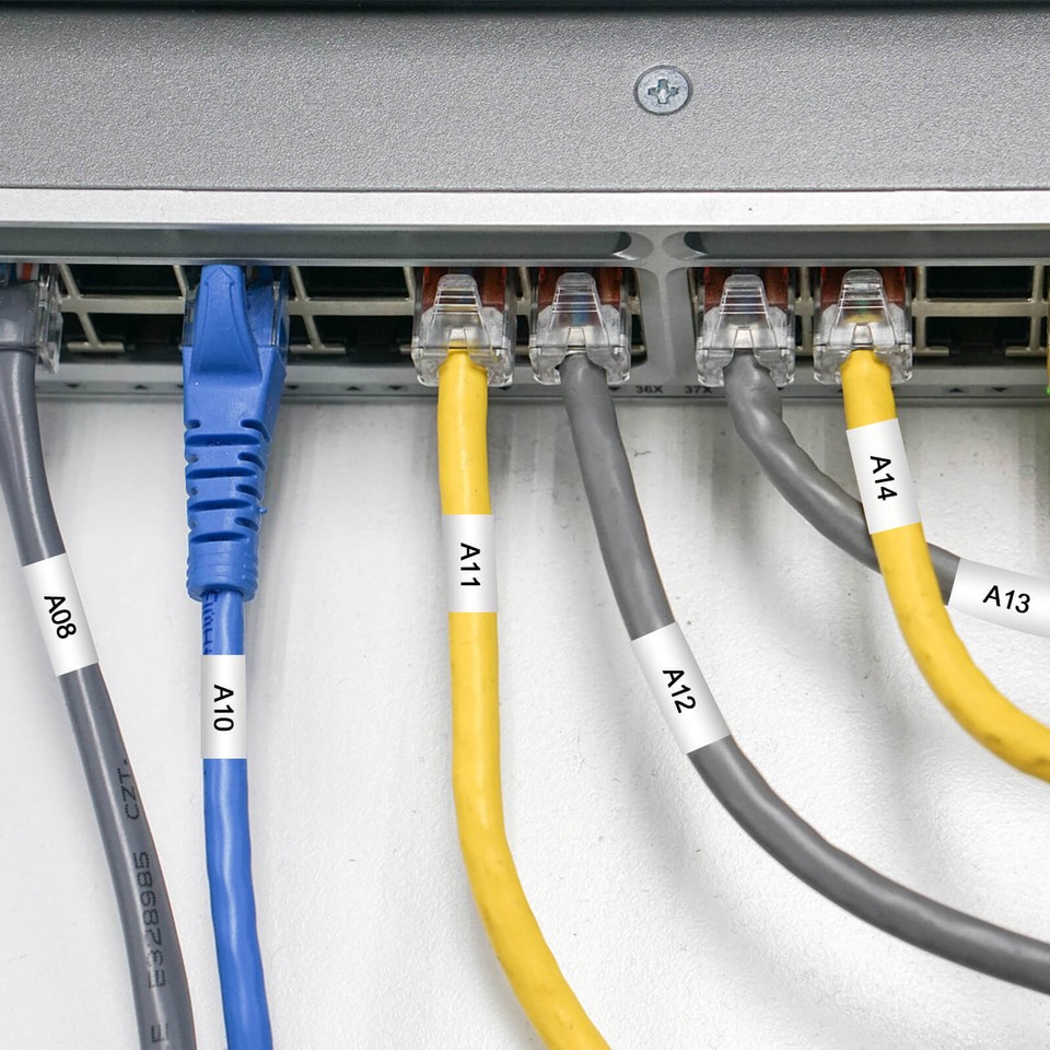 Heat Shrink Tube Wire Label Cartridge For Dymo Rhino PRO 1000 4200 5000 ...