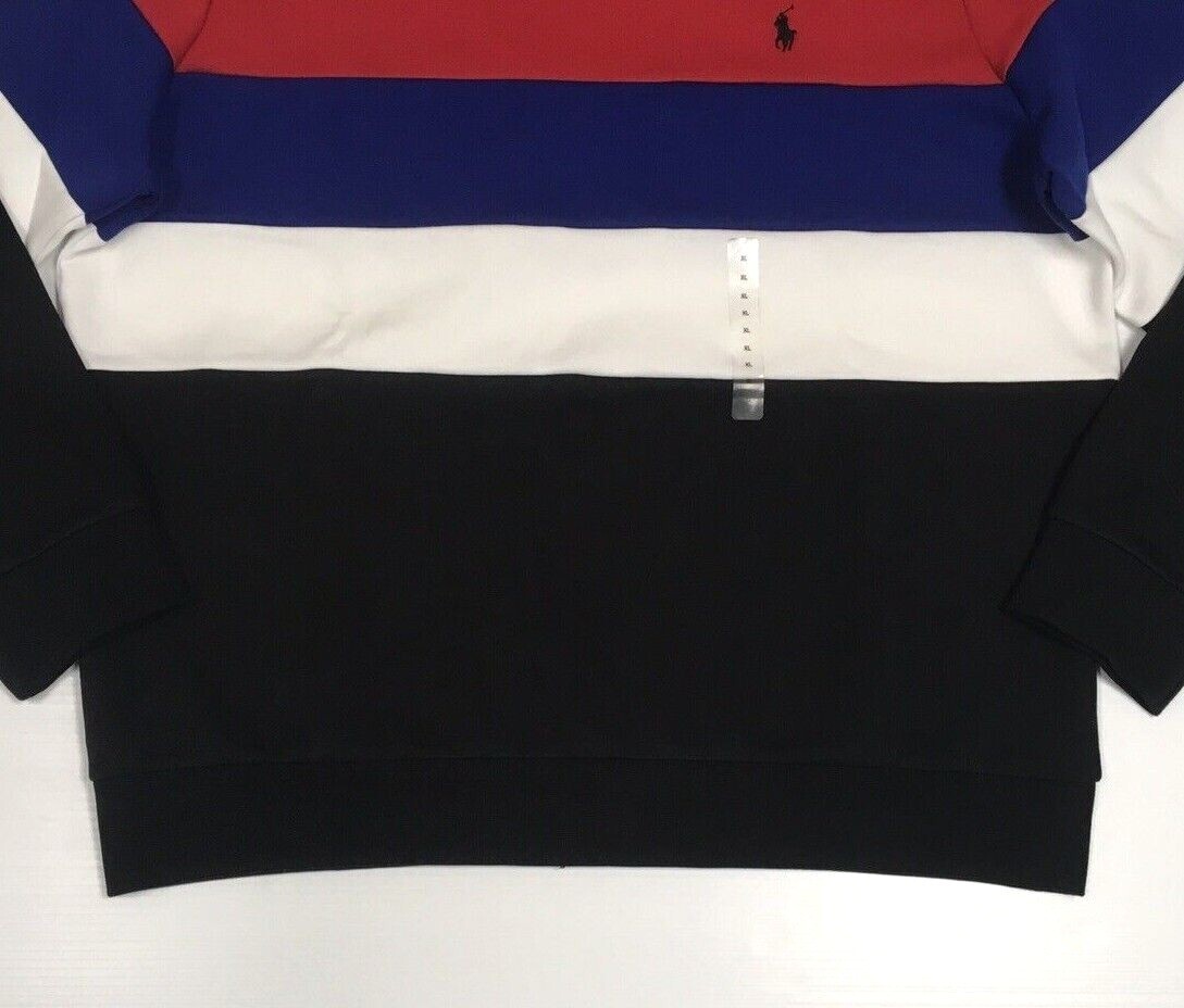 Polo Ralph Lauren Colorblocked Patchwork Sweater Sweatshirt Hi Tech ...