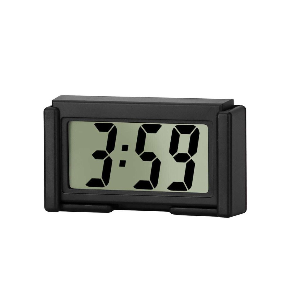 US Car Dashboard Digital Clock Small LED Clock Vehicle Adhesive Mini ...