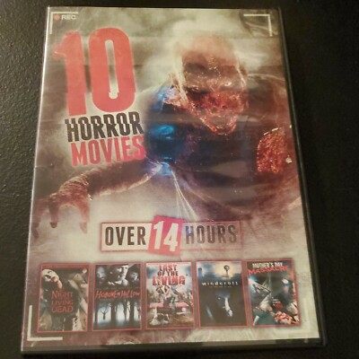 10 Horror Movies Over 14 Hours of Film [2- Dvds] | eBay