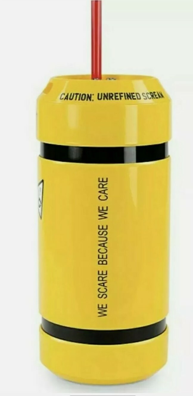 Disney Parks Monsters Inc. Scream Can Canister Cup Bottle sipper mug ...