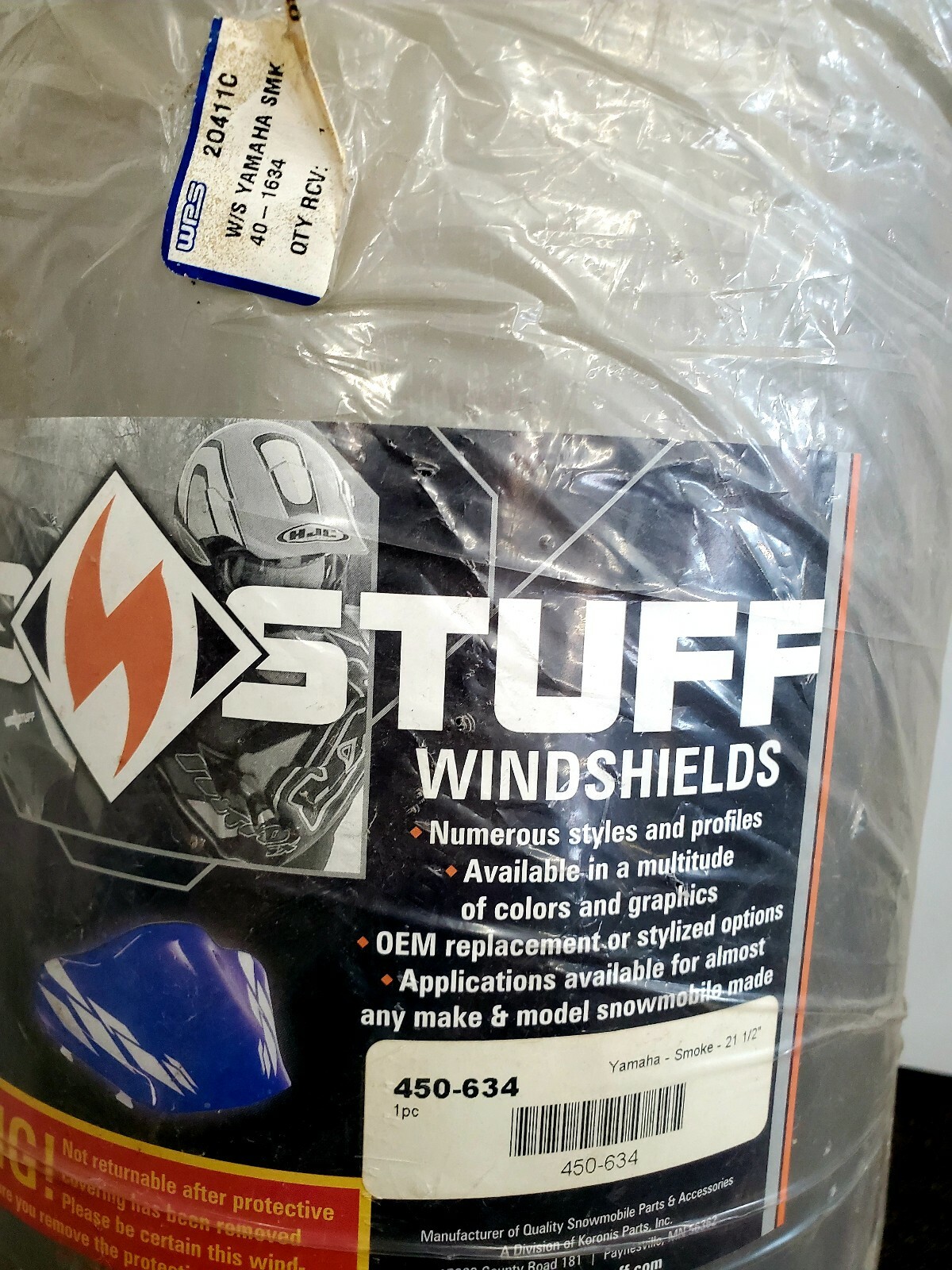 SNO Stuff Windshield 21 1/2" - Standard Smoke (450-634) | eBay