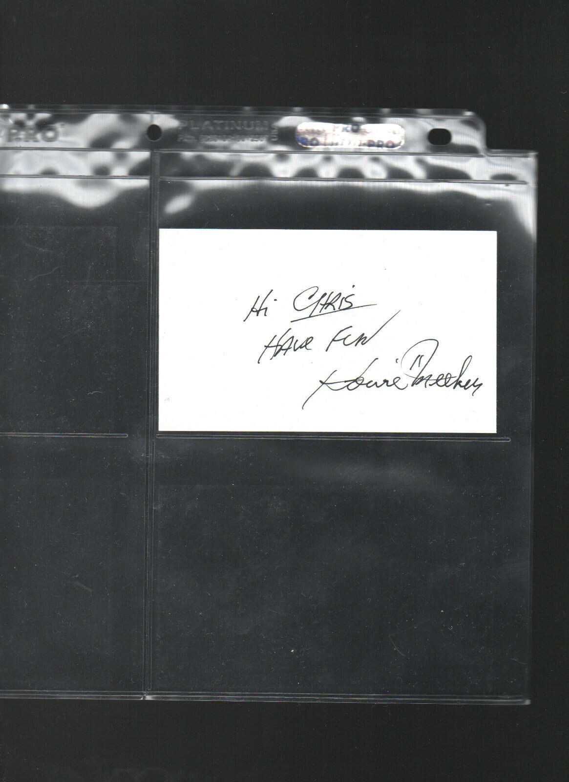 HOWIE MEEKER AUTOGRAPHED/AUTO/HAND-SIGNED INDEX CARD 3x5 | eBay