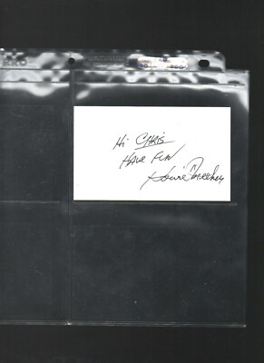 HOWIE MEEKER AUTOGRAPHED/AUTO/HAND-SIGNED INDEX CARD 3x5 | eBay