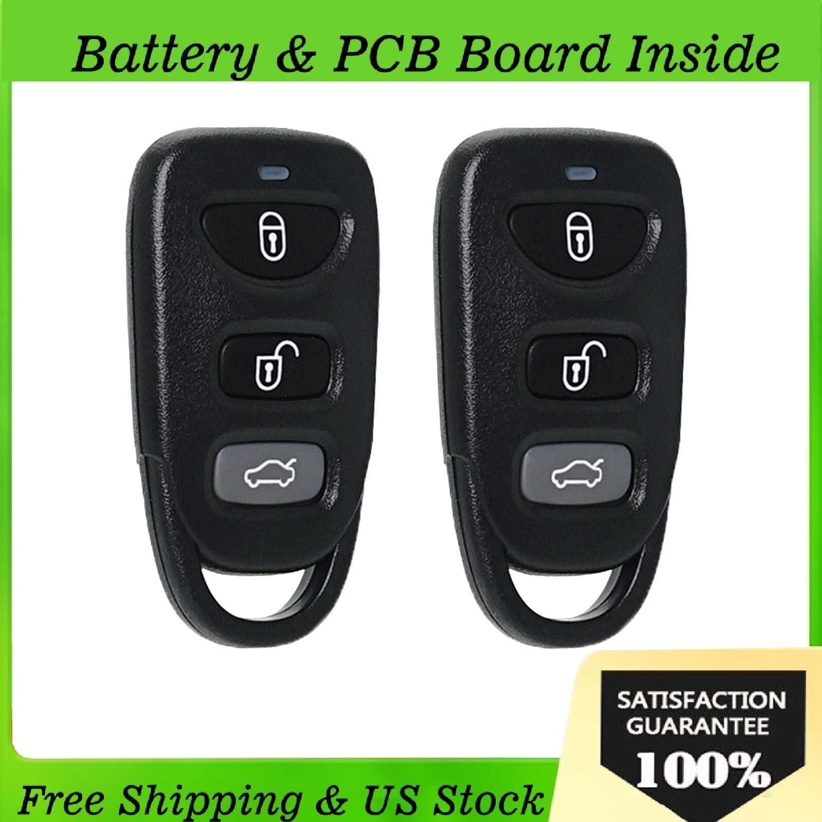 2 For 2007 2008 2009 2010 2011 Hyundai Sonata Keyless Entry Remote Car ...
