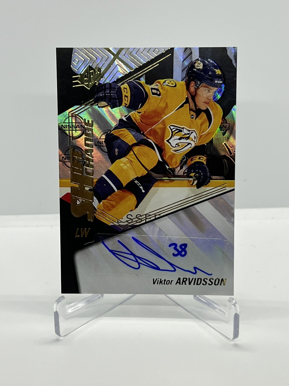 Viktor Arvidsson 15/16 UD SPX Shift Change Auto #63 | eBay
