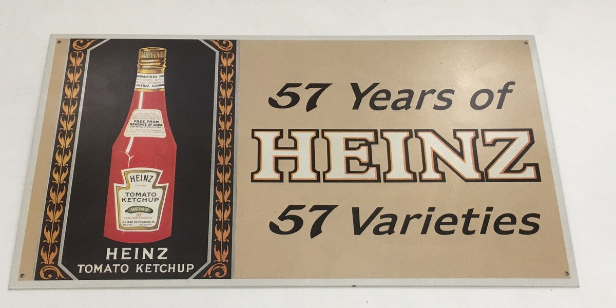 Heinz Tomato Ketchup 57 Varieties Heinz: Mottoes And 57 Varieties