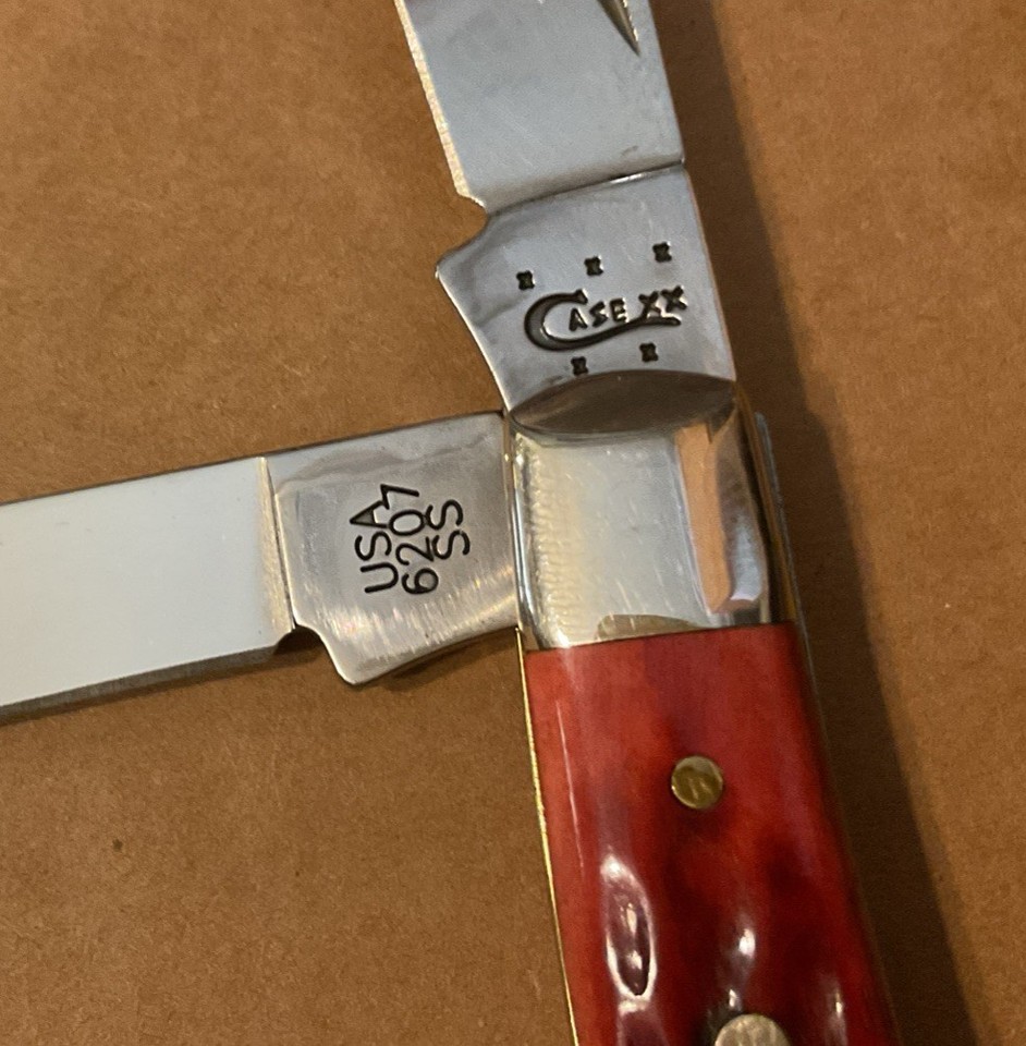 CASE XX 2 Blade Knife 6207 SS Mini Trapper Old Red | eBay