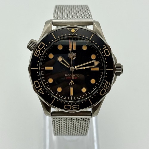 Watchdives WD007 NTTD 42mm Titanium Homage James Bond Milanese Mesh ...