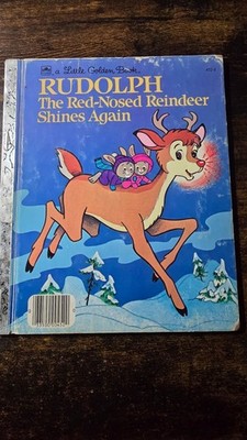Vintage ~ Rudolph The Red-Nosed Reindeer Shines Again ~ Little Golden ...