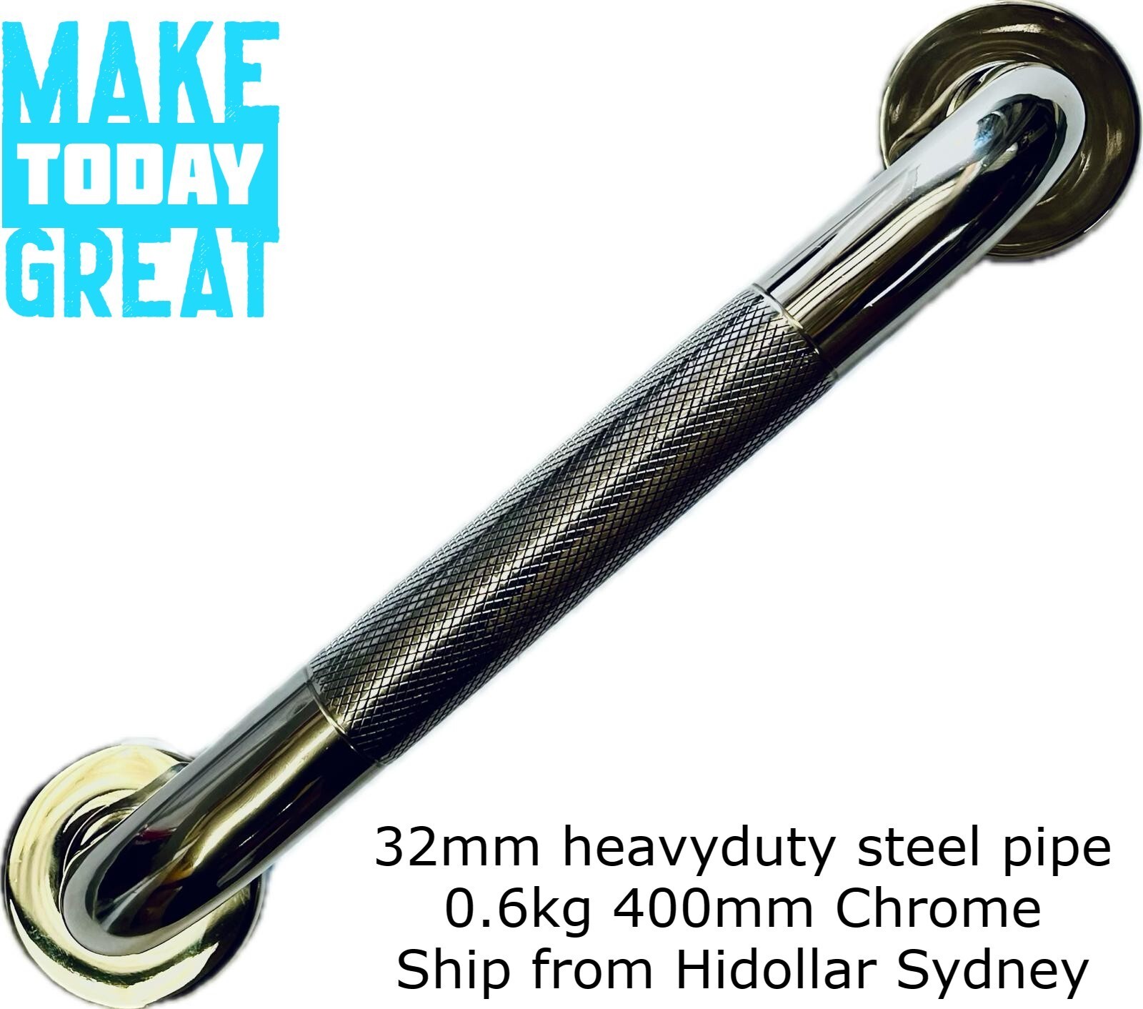 CHROME SAFETY RAIL BATHROOM HANDICAP GRAB BAR SHOWER ASSIST TOILET HAND ...
