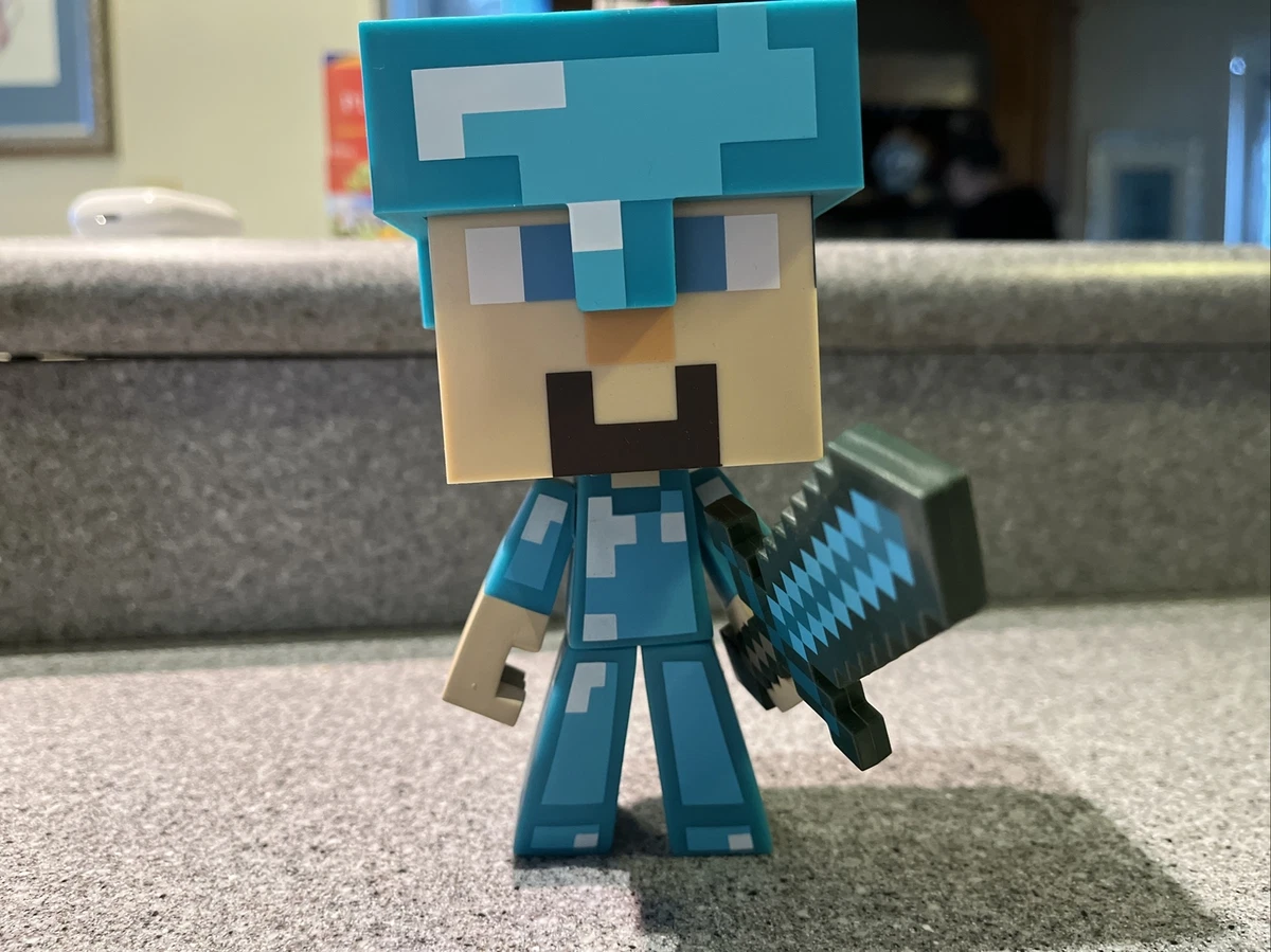Minecraft Steve Statue With Sword