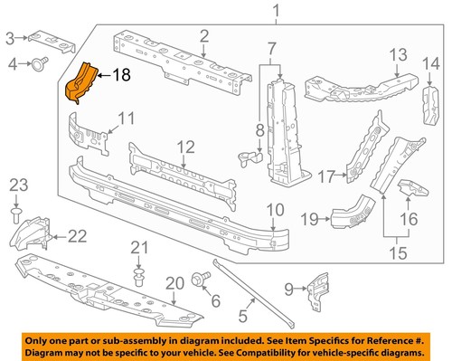 GM OEM 15-22 Canyon Radiator Support Radiator Support-Lower Reinf ...