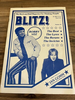 BLITZ ! The Rock and Roll Magazine for Thinking People 2/1980 Bobby Vee ...