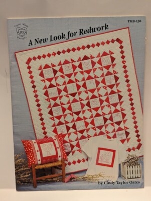 Taylor Made Designs A New Look For Redwork Quilt Pattern Booklet TMB-138 | eBay