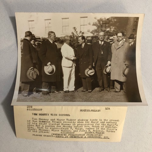 Press Photo Photograph Thomas Mooney San Quentin Prison Crime News ...