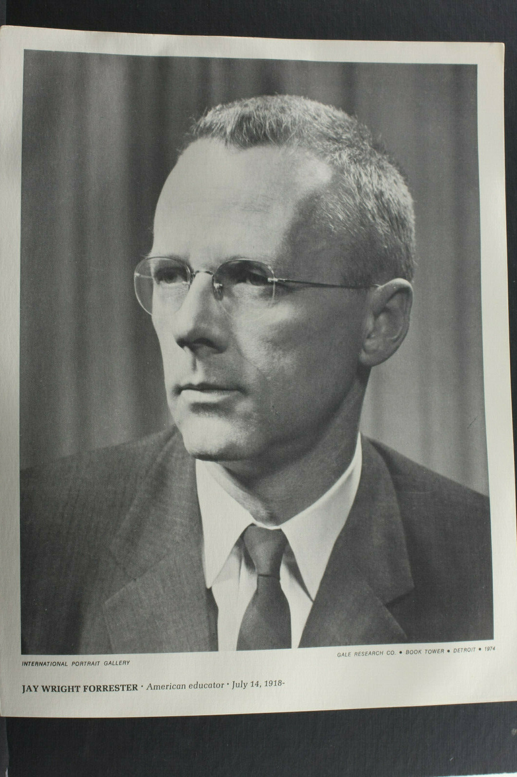 Jay Wright Forrester Print of International Portrait Gallery Vintage ...