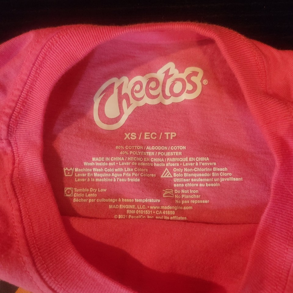 Flaming Hot Cheetos T Shirt Kids/Toddler XS/EC/TP Pink | eBay
