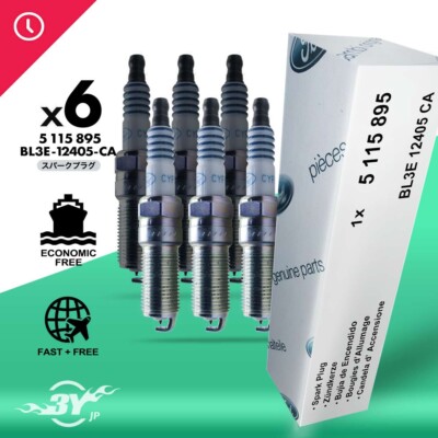 New BL3E12405CA Set of 6 Iridium Spark Plugs CYFS12Y3 For Ford Lincoln ...