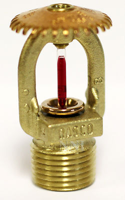 1/2" 155*F Quick Response Brass Uprght Fire Sprinkler Head Reliable ...