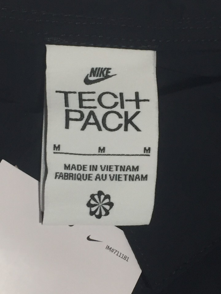 N287 NIKE Tech Pack Woven Oversized LS Shirt Black Mens Size Medium | eBay