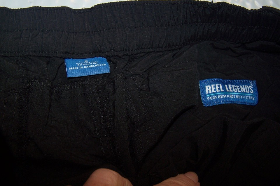 Reel Legends Shorts Men's Size Medium Cargo Fishing Hiking Elastic ...