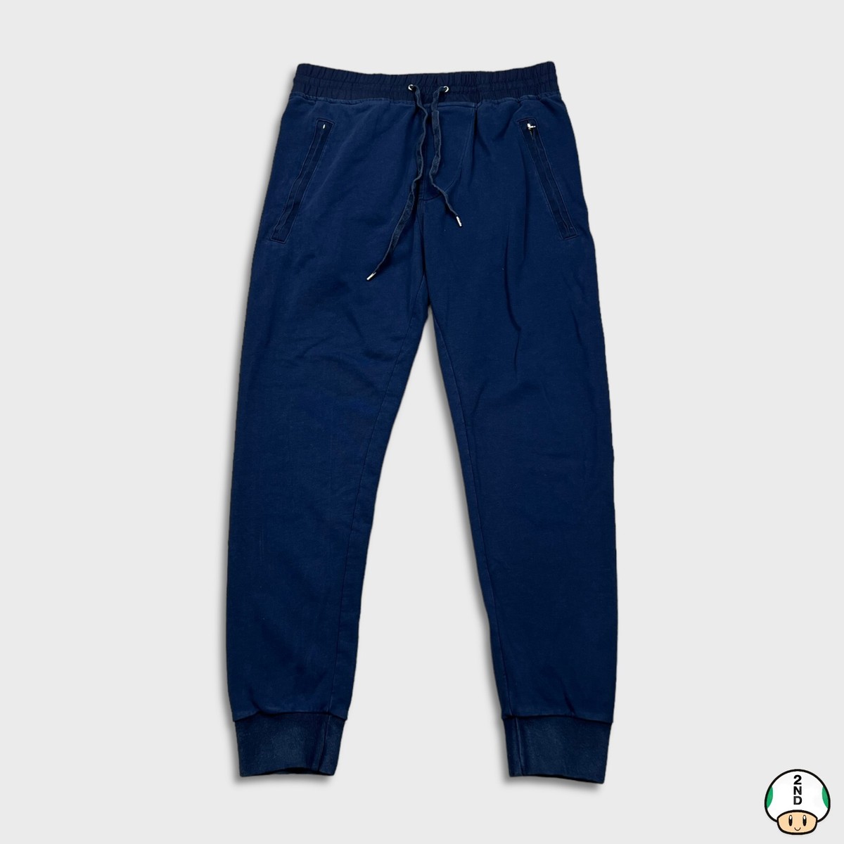 Acne Studios Sweatpants Mens Large Blue Classic Blank Casual Acne Studios Sweatpants Mens Large Blue Classic Blank Casual
