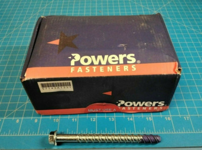 Powers 7228SD - Wedge-Bolt+ Screw Anchor, Carbon Steel, 3/8" x 5" - Pkg ...