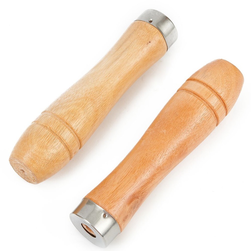 5pcs Wooden File Handle Replacement Strong Metal Collar for File Craft ...