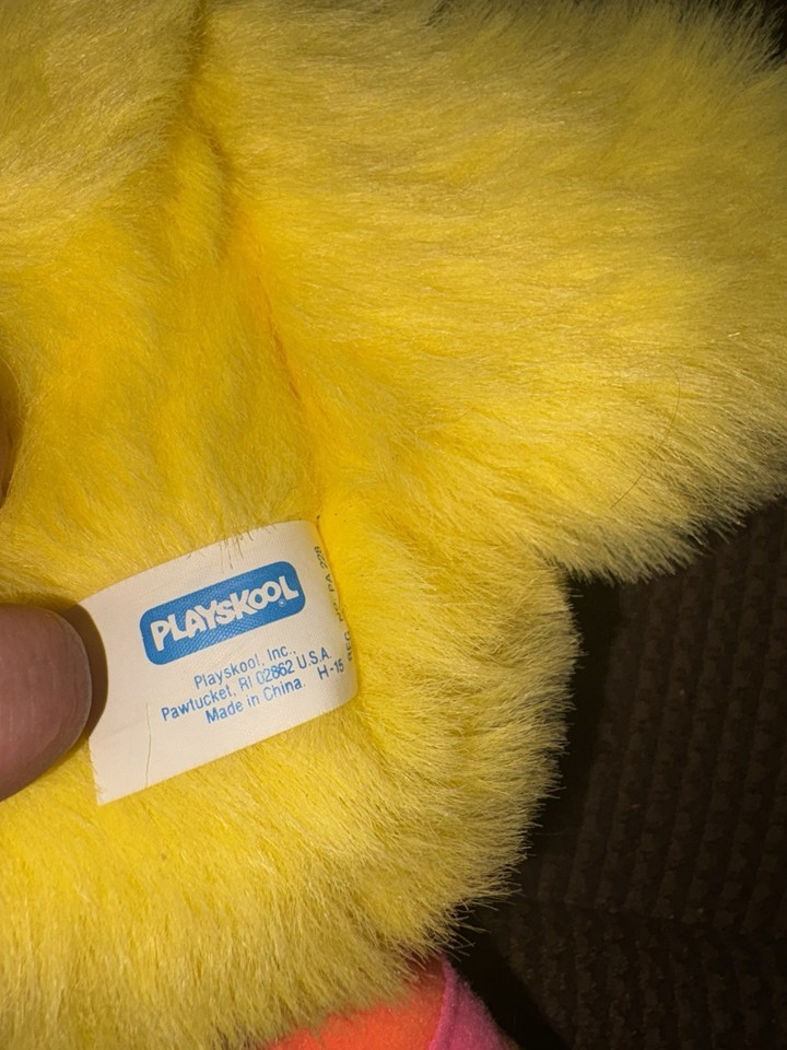 Vintage 1986 Talking Big Bird 23" Plush Doll Sesame Street Pull String ...