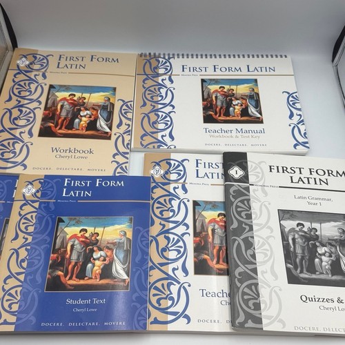 First Form Latin by Cheryl Lowe Student Text Workbook Tests Homeschool ...
